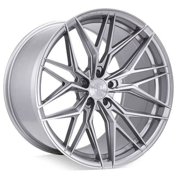 Rohana RFX17 Wheels for C6-C7 Corvettes - Brushed Titanium – Surf City ...