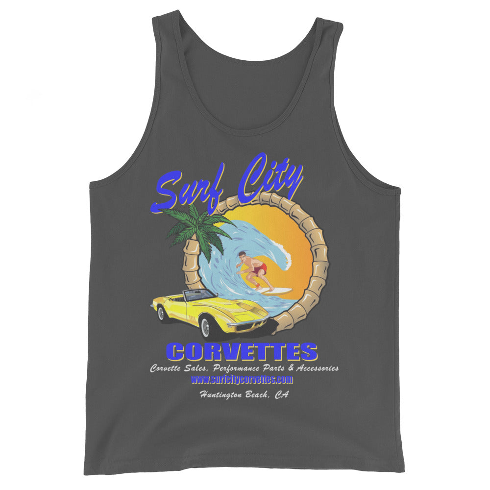 Surf City Corvettes Tank Top - Asphalt Grey