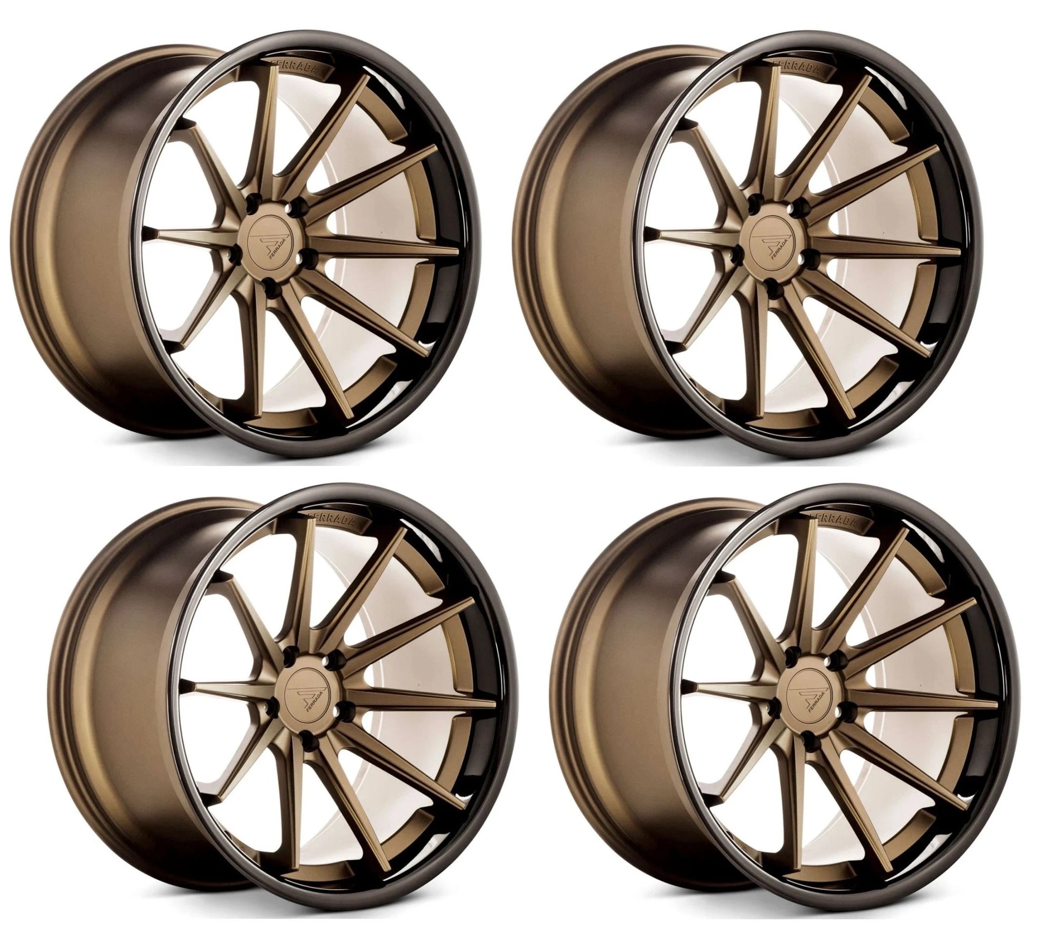 Ferrada FR4 Wheels for C6-C7 Corvettes - Matte Bronze w/ Black Lip ...
