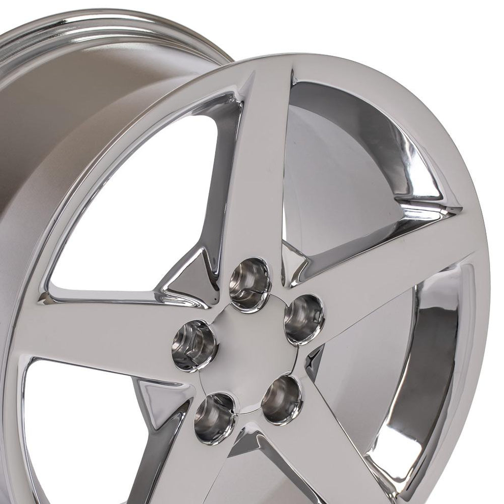 C6 Corvette 5-Spoke Replica Wheel Sets - Chrome – Surf City Corvettes