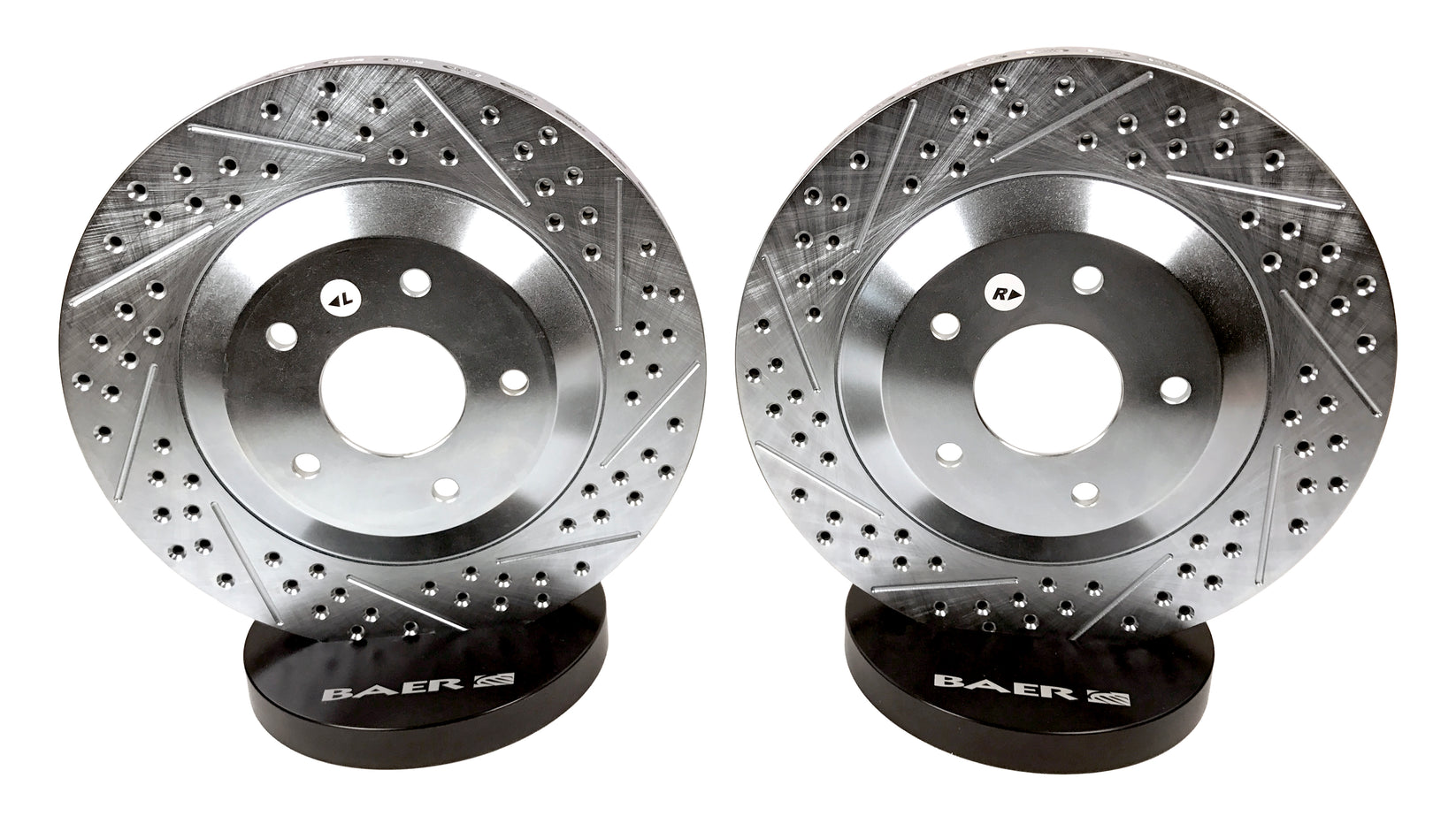 C6 Corvette Drilled/Slotted Rear Brake Rotors - Baer Sport Brakes ...