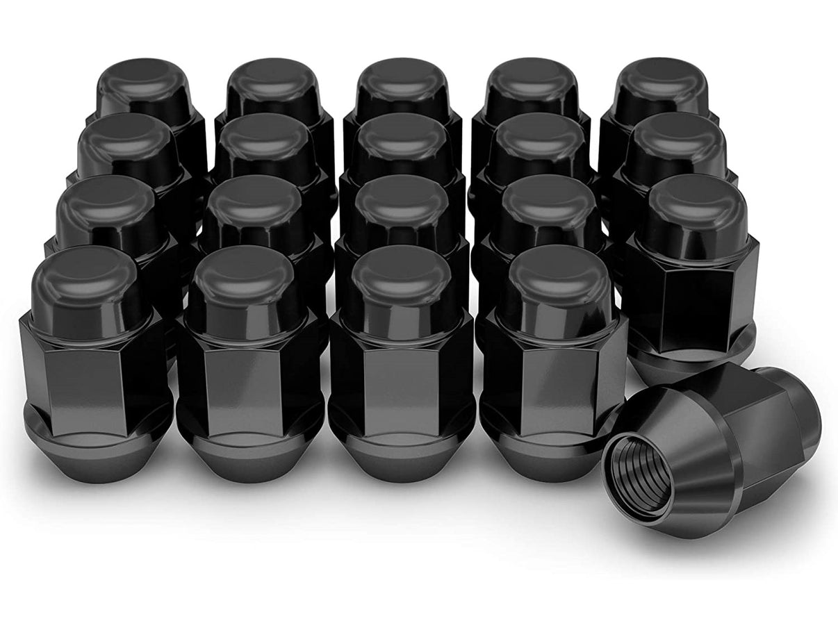 C8 Corvette 20 Pc. Black Lug Nut Set - 7/8" Hex Head – Surf City Corvettes