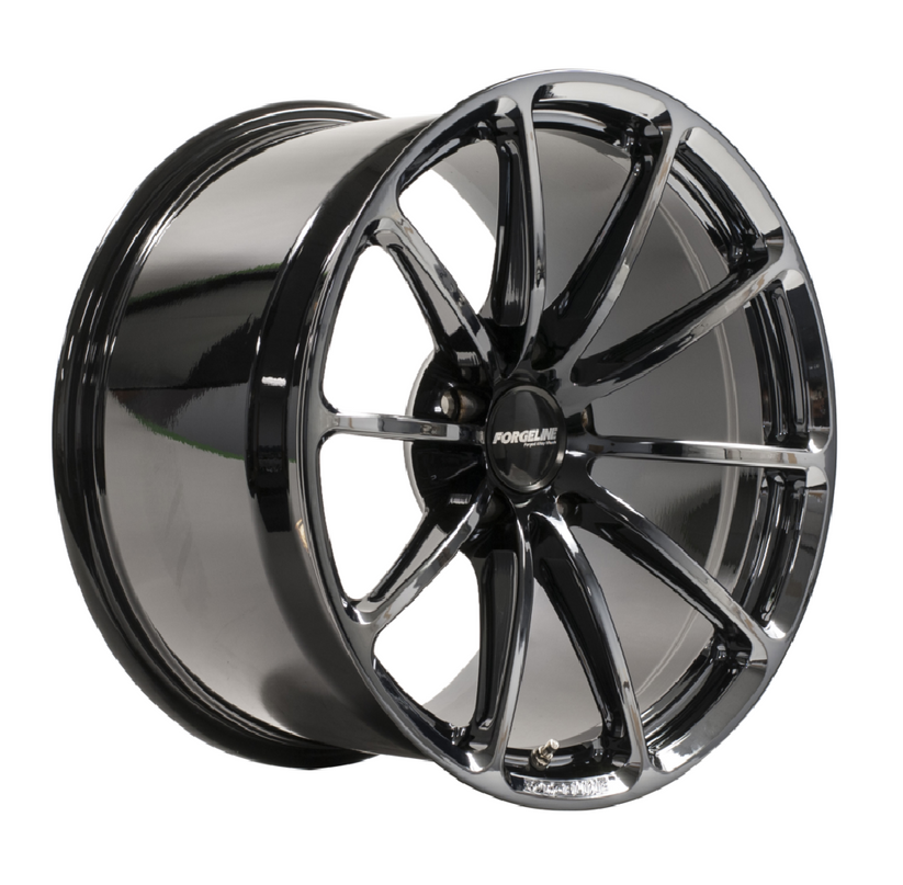 Forgeline Monoblock GT1 Wheels for C8 Corvette & Z06 - Black Chrome ...