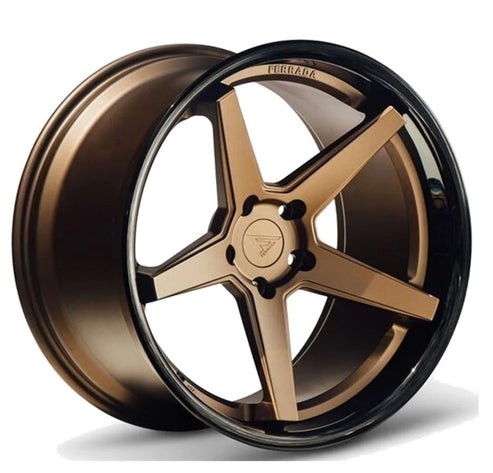 Ferrada FR3 Wheels for C6-C7 Corvettes - Matte Bronze w/ Black Lip ...